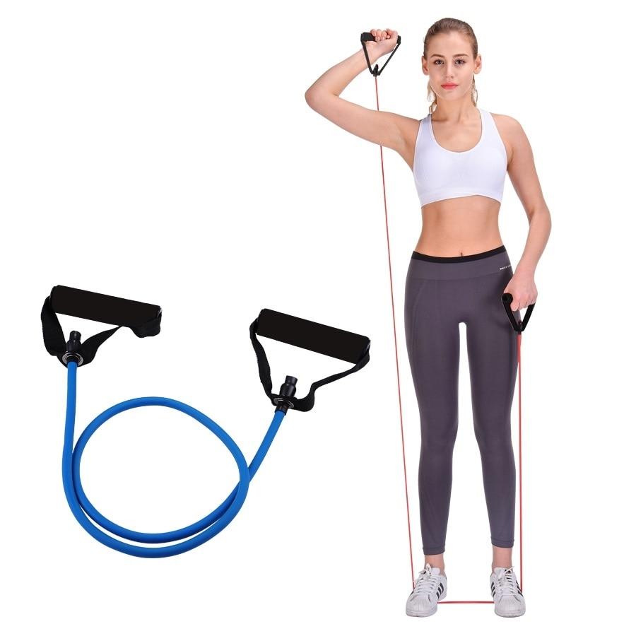 Home Workout Resistance Stretch Band Tubes with Handle – Wolph