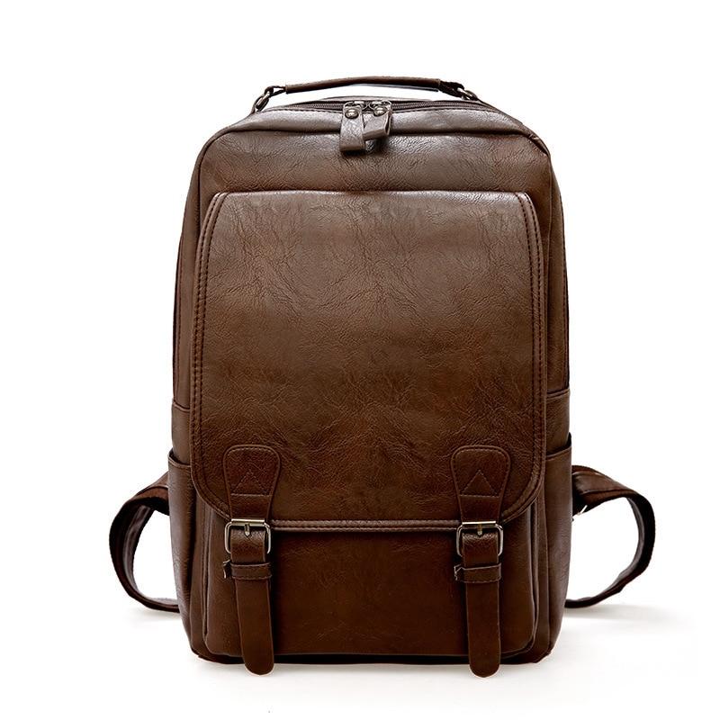 Order NUC Mens Faux Leather Travel Backpack for Men by Wolph