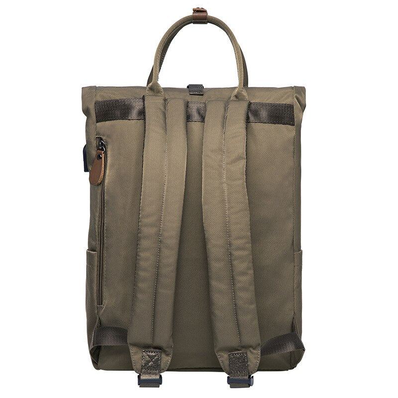 Edler Canvas Rolltop Travel Rucksack by Wolph